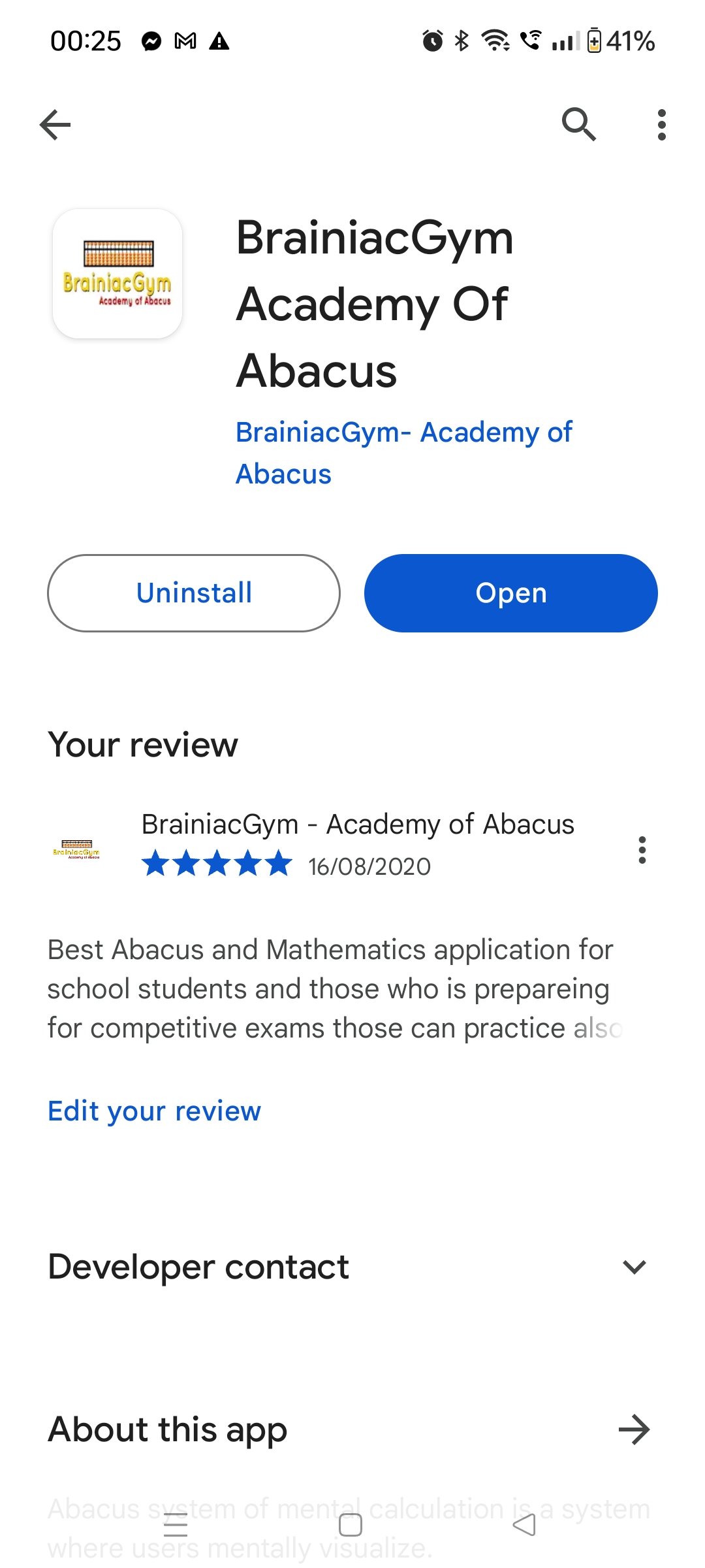 Abacus Classes - Application For Abacus